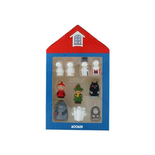 大人気[Moomin/ムーミン]グッズにまたまた可愛いnewアイテム登場こちらはとっても楽しい[フィンガーパペットマスコット10個セット]指にはめて遊べる指人形になっちゃいました。全キャラクターが揃うセットです。相関図付きのムーミンやしき型...