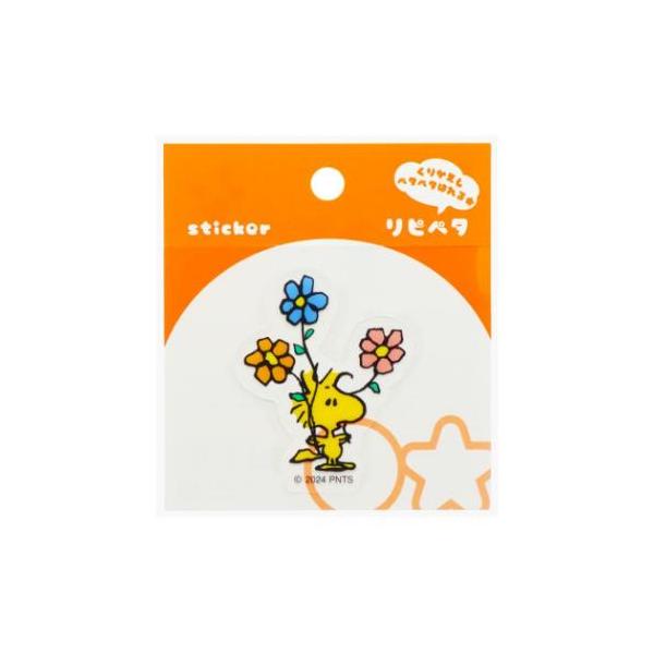 「ステッカー：キャラクター」 スヌーピー リピペタ ピーナッツ ステッカー キャラクター ウッドストック くりかえしペタペタ貼れる 大人気[PEANUTS/SNOOPY]グッズにまたまた可愛いnewアイテム登場こちらは繰り返し使える[リピペ...