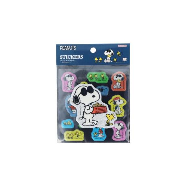 「シール：キャラクター」 スヌーピー グリッターシール ピーナッツ シールシート キャラクター New Life Collection 日々の生活を便利＆ご機嫌にするアイテム 大人気PEANUTS/SNOOPYグッズにまたまた可愛いnewア...