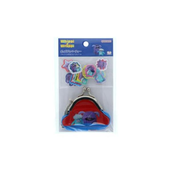 「フレークシール」 フレークシール ホイッピ＆ラッピ プチパース付きフレークシール レッド 小物入れ デコレーション PVC製のプチパーツとキャスティングシール10枚のセット かわいい2人の愛の攻防戦がSNSで話題[ホイッピ＆ラッピ]グッズ...