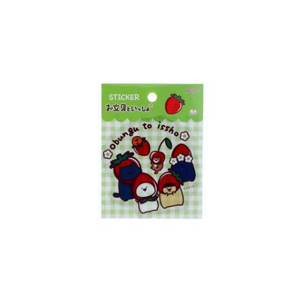 「ステッカー：キャラクター」 ダイカットシール お文具といっしょ クリアダイカットステッカー 集合 お文具さんたちのお文具 第9弾 YouTubeやLINEスタンプで人気上昇中の癒し系キャラクター[お文具といっしょ]グッズにまたまた可愛いn...