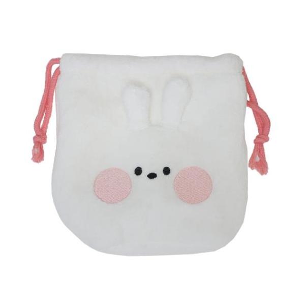 「巾着袋」 LINE FRIENDS minini グッズ 巾着袋 キャラクター ダイカット巾着ポーチ mininiの顔がついた可愛い巾着 不思議な可愛さが魅力の[LINE FRIENDS minini]グッズにまたまた可愛いnewアイテム...