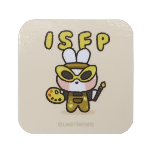 「ステッカー：キャラクター」 LINE FRIENDS minini ダイカットシール MBTIステッカー コニニB ISFP サンタン あなたのMBTIは何タイプ？ 不思議な可愛さが魅力の[LINE FRIENDS minini]グッズに...