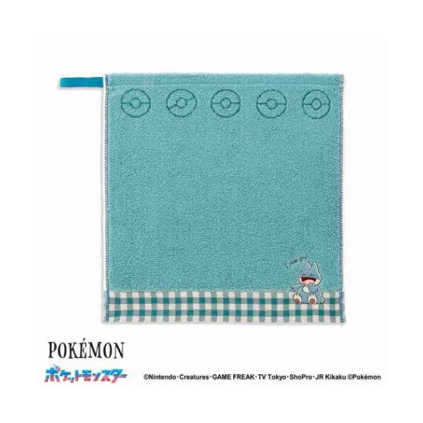 「ハンドタオル」 ポケットモンスター スチームシャーリング無撚糸ループ付きウォッシュタオル ハンドタオル I choose you ゴンベ ブルー ポケモン キャラクター シンプルな無地カラーにキャラクターの刺繍が可愛いポイント 世代を問わ...