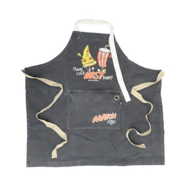 「エプロン 三角巾」 パッカブルエプロン PAP AND PACKABLE エプロン テクノプライム ピザアンドコーラ BK 折りたたんで小さく収納することをパッカブルと言います 時間は有限、デザインは無限日々の暮らしを豊かにする雑貨を人々...