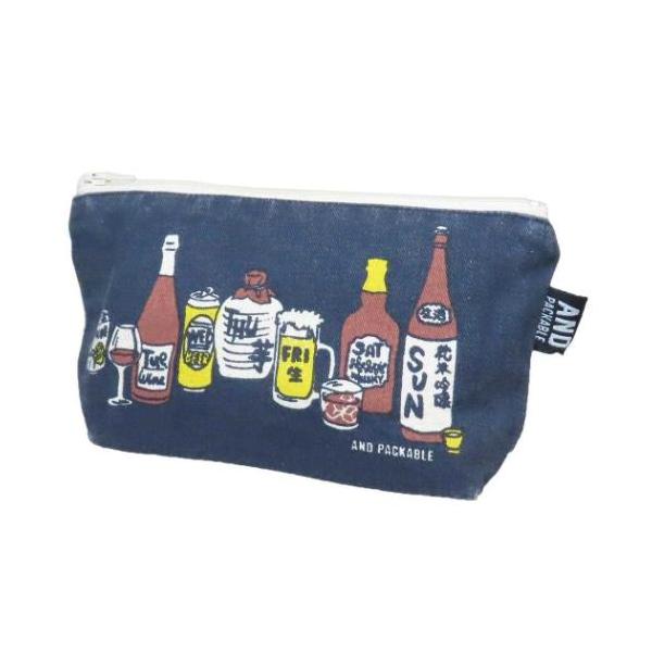 「ペンケース」 ジッパーポーチ ZPO AND PACKABLE ペンポーチ テクノプライム NO SAKE NO LIFE-NV ペンケースなどいろいろ使えるコットンポーチ 時間は有限、デザインは無限日々の暮らしを豊かにする雑貨を人々にお...