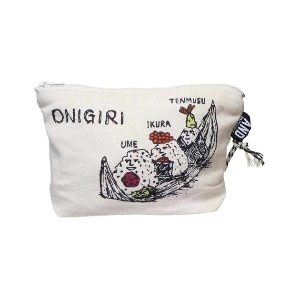「コスメポーチその他」 コスメポーチ AND PACKABLE ポーチ ZPO ONIGIRI NT メイクポーチやペンケースとして活躍 時間は有限、デザインは無限日々の暮らしを豊かにする雑貨を人々にお届けするブランド[AND PACKAB...