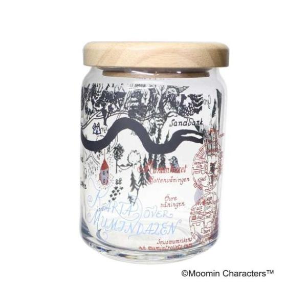 「保存容器 保存ビン」 ムーミン 木蓋ガラスキャニスター 620ml 北欧 保存容器 キャラクター KARTA カルタ お菓子など小物を可愛く収納できるキャニスター 大人気[Moomin/ムーミン]グッズにまたまた可愛いnewアイテム登場こ...