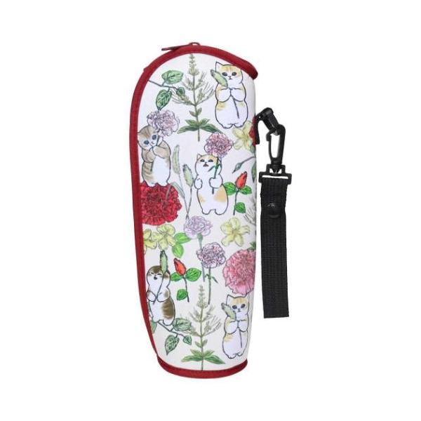 「ペットボトルホルダー」 モフサンドx日比谷花壇 ソフトボトルケース ペットボトルホルダー カーネーション mofusand キャラクター ペットボトルやステンレスボトルを傷から守る フラワーギフトで人気の[日比谷花壇]x[mofusand...