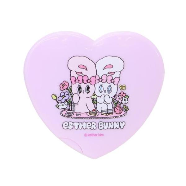 「ブラシ くし」 エスターバニー ハート型ミラーコーム 手鏡＆くし キャラクター リボンバニー＆クリームバニー いつでもどこでも身だしなみチェック EstherKim氏がデザインしたPOPでキッチュなウサギのキャラクター[エスターバニー]グ...