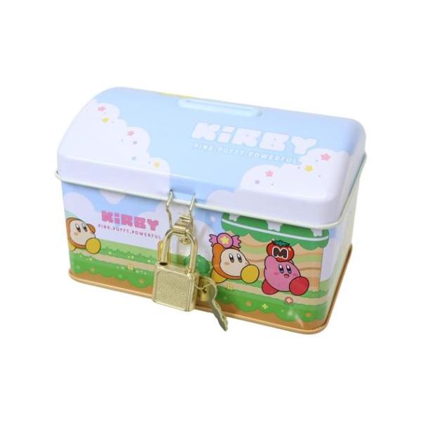 「貯金箱」 星のカービィ 貯金箱 カギ付き缶バンク グリーングリーンズ ティーズファクトリー かわいい専用ボックス入りでプレゼントにもぴったり 大人気ゲーム[星のカービィ]グッズにまたまた可愛いnewアイテム登場こちらはかわいい[カギ付き缶...