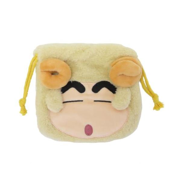 「巾着袋」 クレヨンしんちゃん きぐるみ巾着 きんちゃくポーチ ひつじ アニメキャラクター インパクト抜群のかわいいぬいぐるみ巾着 大人気アニメ[クレヨンしんちゃん]グッズにまたまた可愛いnewアイテム登場こちらはかわいい[きぐるみ巾着]小...