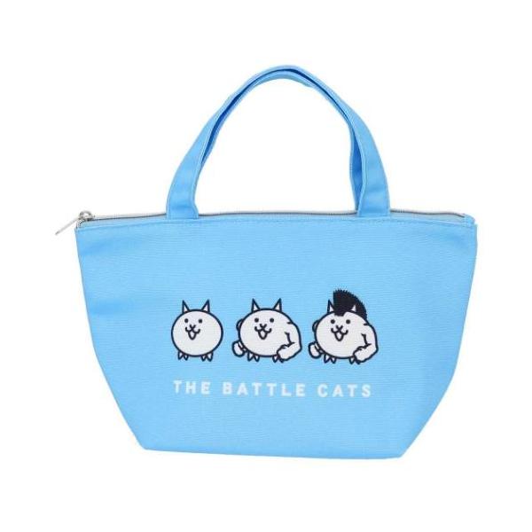 「ランチトート」 保冷帆布ランチバッグ にゃんこ大戦争 ランチトート ティーズファクトリー ブルー お弁当の持ち運びにぴったり 大人気アプリゲーム[にゃんこ大戦争]グッズにまたまた可愛いnewアイテム登場こちらはお弁当箱カバンにぴったりな[...