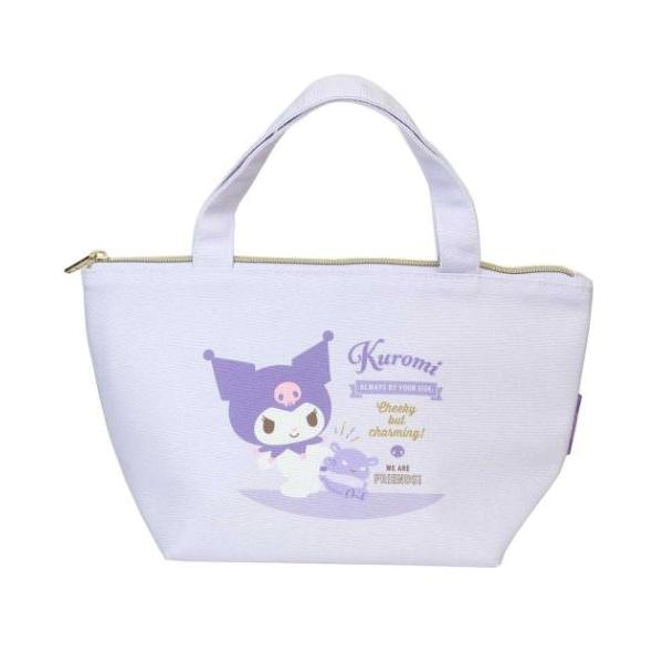 「ランチトート」 クロミ グッズ ランチトート サンリオ キャラクター 保冷帆布ランチバッグ サテン素材のカラータグがおしゃれ 大人気サンリオキャラクターグッズにまたまた可愛いnewアイテム登場こちらはお弁当箱カバンにぴったりな[保冷トート...