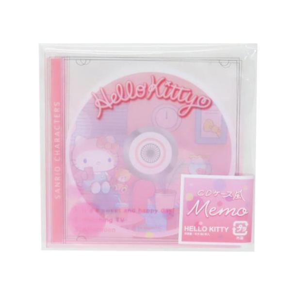 「メモ帳」 ハローキティ サンリオ キャラクター メモ帳 CDケース風メモ クリアのケースがかわいいCDケース風メモ登場  大人気サンリオキャラクターのキュートなステーショナリーシリーズこちらはクリアのケースがかわいい[CDケース風メモ]C...