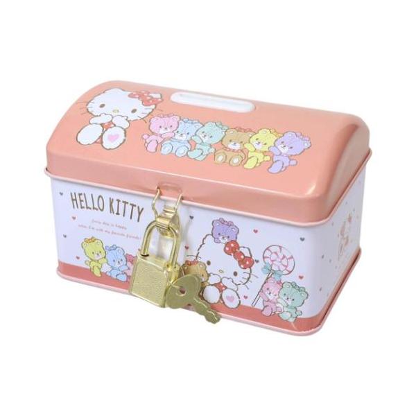 「貯金箱」 ハローキティ グッズ 貯金箱 キャラクター カギ付き缶バンク カラフルタイニーチャム かわいい専用ボックス入りでプレゼントにもぴったり 大人気サンリオキャラクターグッズにまたまた可愛いnewアイテム登場こちらはかわいい[カギ付き...