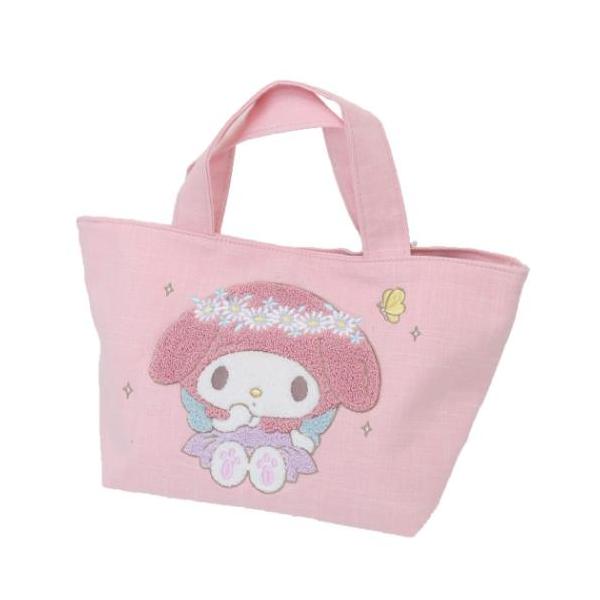 「ランチトート」 マイメロディ キャラクター ランチバッグ サガラ刺繍トートバッグ ちょっとしたお出かけ時に便利なミニトート 大人気サンリオキャラクターグッズにまたまた可愛いnewアイテム登場こちらはとっても使いやすい[ランチバッグ]お散歩...