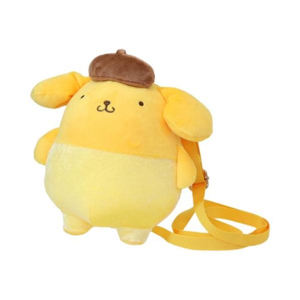 「ショルダーバッグ」 ポムポムプリン ミニショルダー 日焼けマスコットショルダーバッグ サンリオ ヤスダ通商 人気のかわいいぬいぐるみバッグシリーズ 大人気サンリオキャラクターグッズにまたまた可愛いnewアイテム登場こちらは日焼けしたキャラ...