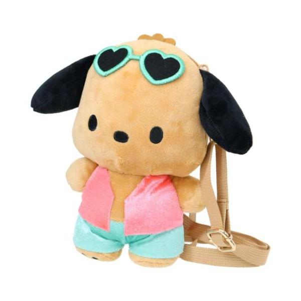 「ショルダーバッグ」 ポチャッコ 日焼けマスコットショルダーバッグ ミニショルダー サンリオ キャラクター 人気のかわいいぬいぐるみバッグシリーズ 大人気サンリオキャラクターグッズにまたまた可愛いnewアイテム登場こちらは日焼けしたキャラク...
