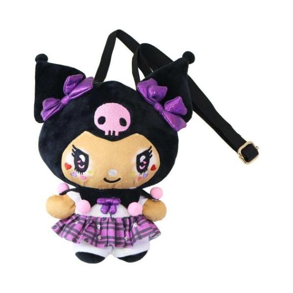 「ショルダーバッグ」 クロミ サンリオ キャラクター ミニショルダー コギャルマスコットミニショルダー 人気のかわいいぬいぐるみバッグシリーズ 大人気サンリオキャラクターグッズにまたまた可愛いnewアイテム登場こちらは制服コギャル姿がかわい...