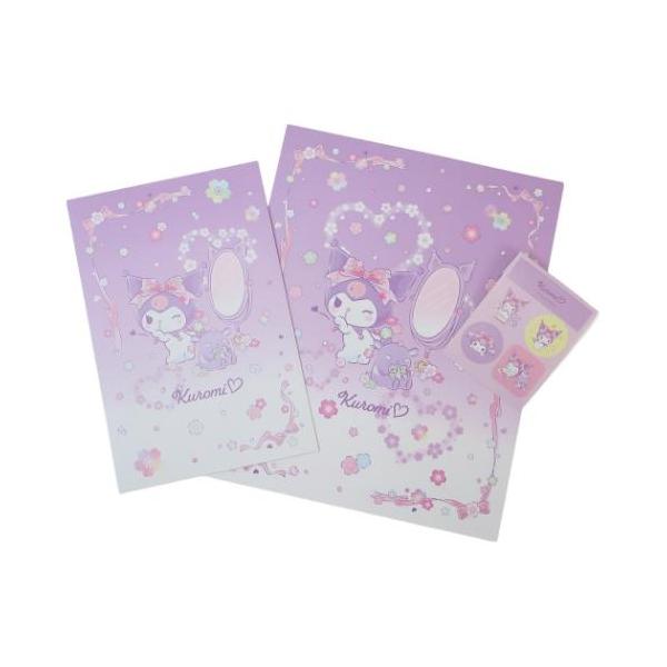 「レターセット」 クロミ 手紙セット サンリオ レターセット キャラクター 大切な人に贈りたくなるかわいいLETTER SET 大人気サンリオキャラクターのキュートなステーショナリーシリーズこちらは定番アイテム[レターセット]便箋8枚、封筒...