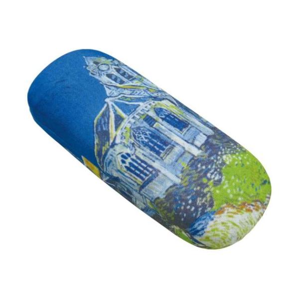 「取寄品」 「メガネ サングラス」 眼鏡ケース ゴッホ 名画メガネケース オーヴェルの教会 名画デザインがおしゃれなメガネケース 大切なメガネをおしゃれにコンパクトに収納する、名画をまとったメガネケースサイズ：約160x60x40mm重量：...