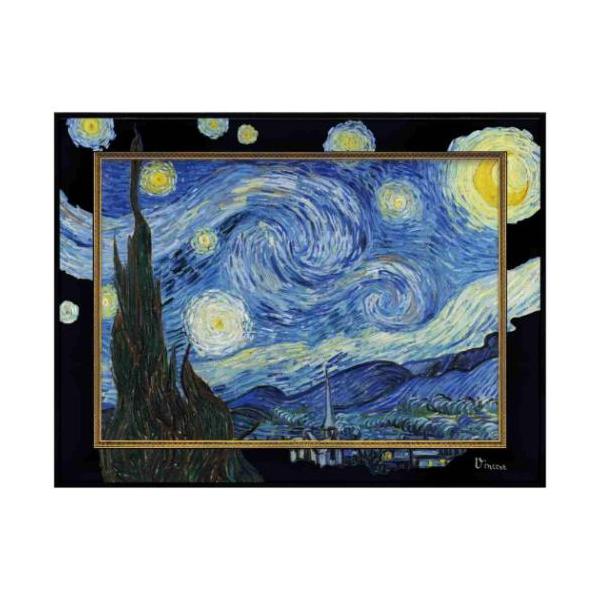 「取寄品」 「名画」 名画 フィンセント ファン ゴッホ ビッグアート 名画LLシリーズ 星月夜 ユーパワー フレームと名画が一体になった迫力あるアートフレーム モダンな黒いフレームで、お部屋をスタイリッシュに彩ります。いつまでも色あせない...