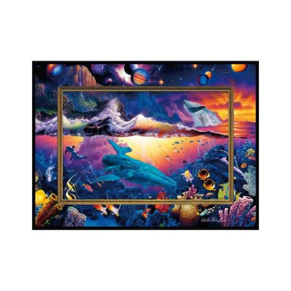 「取寄品」 「風景画」 ビッグアート Mサイズ クリスチャン リース ラッセン 風景画 ユーパワー ギャラクシー オブ ライフ3 ラッセンの世界がフレームまで平がるダイナミックなアート 作家：クリスチャン リース ラッセン/アメリカ男性作家...