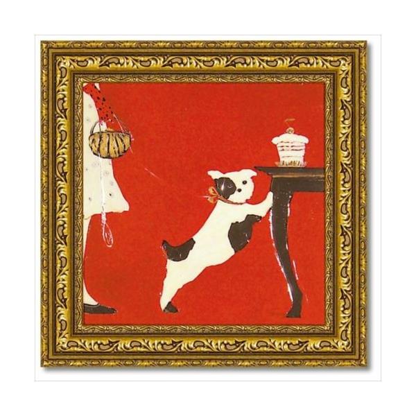 「取寄品」 「動物・人物」 ドミンゲス アートフレーム 動物画 ユーパワー 首輪 M グッズ 39×39cm 可愛い 額付きポスター 犬の微笑ましいシーンを豪華な額に合わせて大人リッチなアートに 作家：ドミンゲス(アメリカ男性作家)アルゼン...