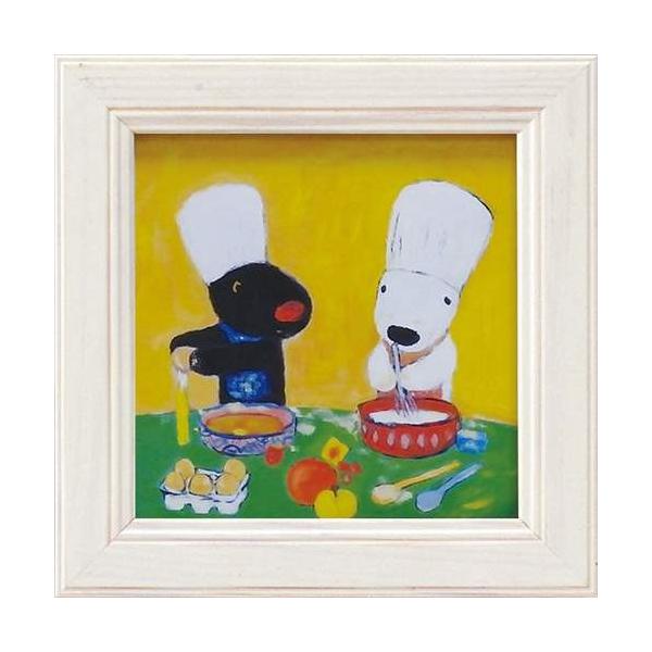 「取寄品」 「フレンチアート」 リサとガスパール フレンチアート ミニアートフレーム デザートブック ユーパワー 12×12cm フランス生まれの人気絵本「リサガス」シリーズ 大人気絵本《Gaspard et Lisa》グッズからまたまた可...