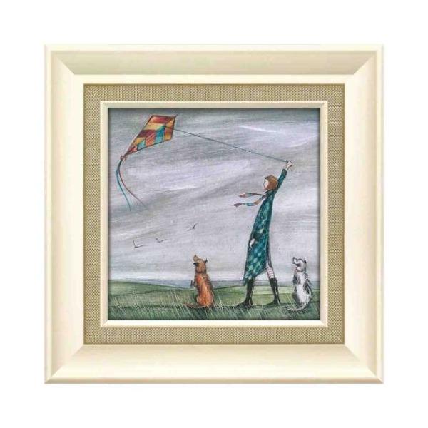 「取寄品」 「インテリアパネル」 Joe Ramm ジョーラム 額付きポスター ユーパワー ダンシング イン ザ ウィンド 絵画を飾ってワンランク上のお洒落な空間に 作家：ジョー ラム/イギリス女性作家イラストレーターになるべくハーロー美術...