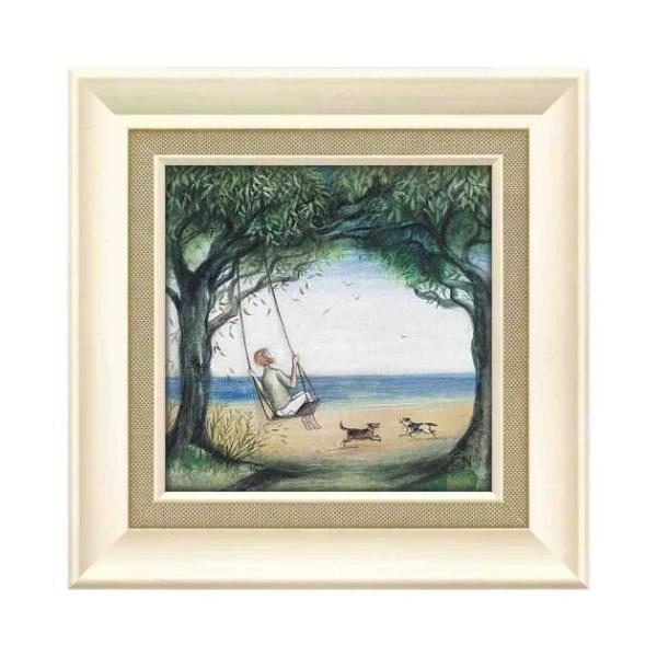 「取寄品」 「インテリアパネル」 額付きポスター ジョーラム Joe Ramm エアー ソー ブルー JR-04504 絵画を飾ってワンランク上のお洒落な空間に 作家：ジョー ラム/イギリス女性作家イラストレーターになるべくハーロー美術学校...