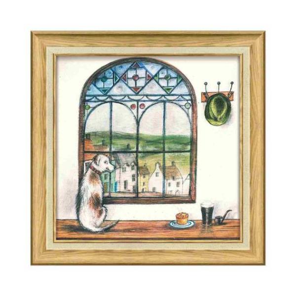「取寄品」 「インテリアパネル」 額付きポスター ジョーラム Joe Ramm パイ アンド パイント ユーパワー 絵画を飾ってワンランク上のお洒落な空間に 作家：ジョー ラム/イギリス女性作家イラストレーターになるべくハーロー美術学校に入...