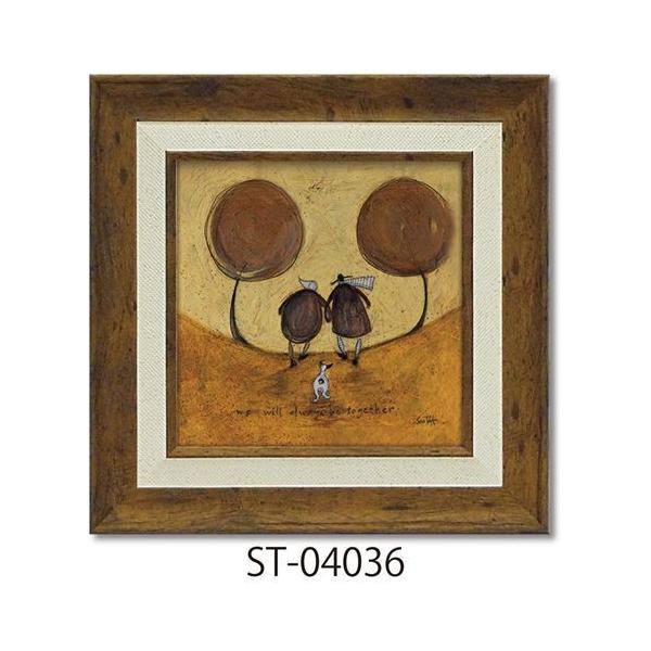 「取寄品」 「カフェ風インテリア」 額付きポスター サムトフト Sam Toft ずっと一緒に ユーパワー サムトフトの不思議な世界へようこそ 作家：サム トフト/イギリス女性作家スイートピー色のウサギ 犬と共に仕事と生活をブライントンで過...