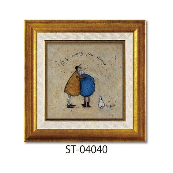 「取寄品」 「カフェ風インテリア」 Sam Toft サムトフト 額付きポスター ユーパワー ずっと大好き サムトフトの不思議な世界へようこそ 作家：サム トフト/イギリス女性作家スイートピー色のウサギ 犬と共に仕事と生活をブライントンで過...