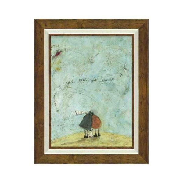 「取寄品」 「カフェ風インテリア」 額付きポスター サムトフト Sam Toft ゲット オブ ユー 絵画を飾ってワンランク上のお洒落な空間に 作家：サム トフト/イギリス女性作家スイートピー色のウサギ 犬と共に仕事と生活をブライントンで過...