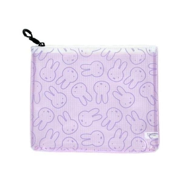 「トラベルポーチ」 ミッフィー トラベルポーチ ターポリンフラットポーチ PK ディックブルーナ フラットタイプでかさばらず、持ち運びにも便利 ディックブルーナの人気絵本[miffy/ミッフィーちゃん]グッズにまたまた可愛いnewアイテム登...