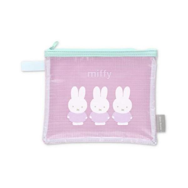 「コスメポーチその他」 ミッフィー ターポリンポーチ フラット ディックブルーナ 平ポーチ 絵本キャラクター PK 汚れや水に強いターポリン素材のフラットポーチ ディックブルーナの人気絵本[miffy/ミッフィーちゃん]グッズにまたまた可愛...