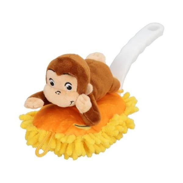 「洗濯 清掃用品」 おさるのジョージ ハンディモップ Curious George 掃除用品 絵本キャラクター ジョージが寝そべっている姿がキュート 世界中で愛されている人気絵本[キュリアスジョージ/おさるのジョージ]グッズにまたまた可愛い...