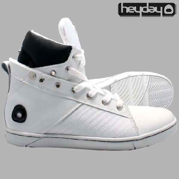 商品コード:-品番:JKC1011 カラー:ホワイト ブラックスタイル:Shoes / 靴(シューズ)生産国:中国素材:アッパー：革製 , ソール：ラバー付属品：ブランドオリジナルステッカー・注目のスニーカーブランド「Heyday」より新作...