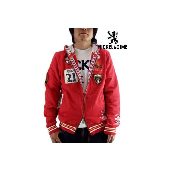 【アイテム紹介】NICKEL＆DIME（ニッケル＆ダイム）パーカー入荷しました！！エンブレムと刺繍が贅沢な1枚★厚手で暖かく、ダブルジップで着まわしもしやすいです。ジッパーを開けるとラインが覗くデザインで、オシャレに隙がありません♪ 単位=...