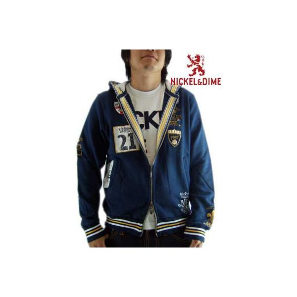 【アイテム紹介】NICKEL＆DIME（ニッケル＆ダイム）パーカー入荷しました！！エンブレムと刺繍が贅沢な1枚★厚手で暖かく、ダブルジップで着まわしもしやすいです。ジッパーを開けるとラインが覗くデザインで、オシャレに隙がありません♪ 単位=...