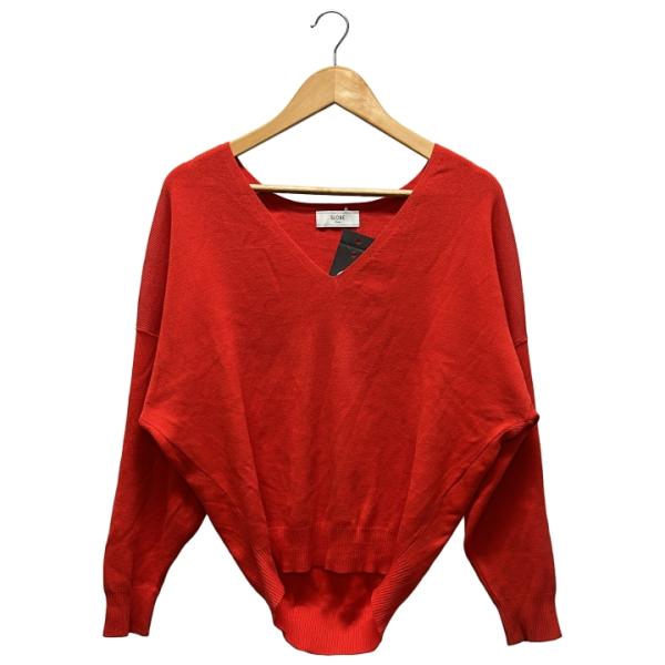 SLOBE IENA(スローブイエナ)レッドFREE【実寸サイズ】着丈：61cm身幅：61cm肩幅：62cm袖丈：41cm【素材】【商品説明】【コンディション】ランク：中古Bコンディション詳細：※商品コード：IT0B5OEC2ELGCIRC...