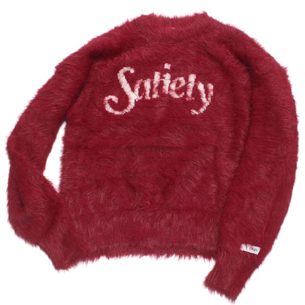 ALGY アルジー“アルジー”のロゴジャガードシャギーニット毛足の長い起毛感が特徴のシャギーニット。胸元のジャガードロゴがポイントです。伸縮性に優れた程よくゆとりを持たせたシルエット。柔らかな肌あたりでチクチク感もなく着心地も◎関連キーワー...