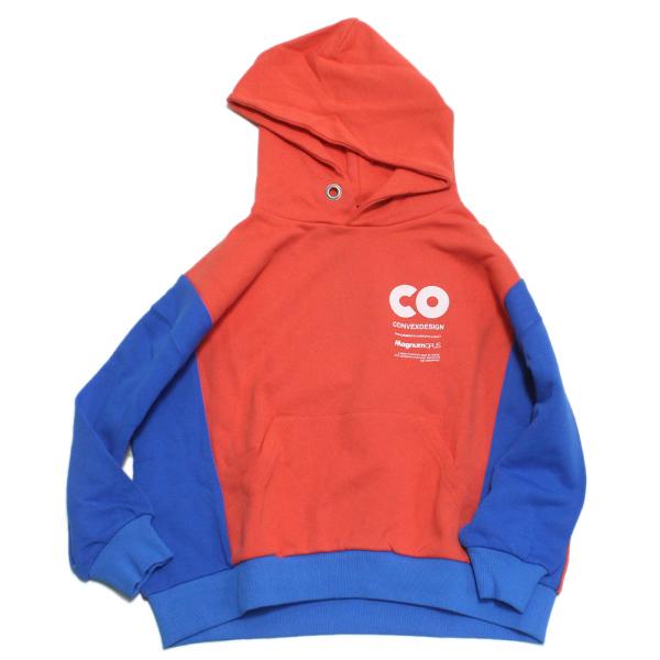 CONVEX コンベックス“コンベックス”のバイカラーワイドパーカーカラーを切替えたデザインがポイントのフーディー。身幅を広めにとったワイドシルエットでラフな雰囲気。バックプリントが印象的なデザイン。柔らかい肌触りの裏毛素材を使用し着心地も...
