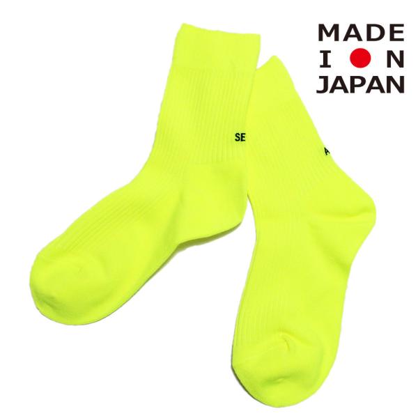 EAST END HIGHLANDERS イーストエンドハイランダーズ“イーストエンドハイランダーズ”のAll Set ソックス目を惹くネオンカラーのクルー丈のソックス。伸縮性のある生地を使用し穿き心地も柔らか。目面のきれいなリブ仕様でスポ...