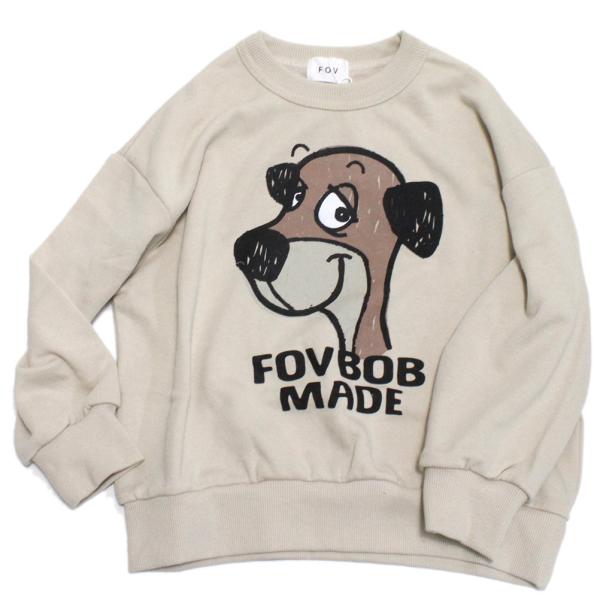 FOV フォブ“フォブ”の【FOVBOB】dog トレーナーゆるいタッチのドッグプリントが目を惹くトレーナー。裏地は裏毛素材を使用、優しい肌触りで着心地も◎乾きやすく、お手入れ簡単なのでにもおすすめの1枚。豊富なカラー展開で、兄弟や姉妹での...