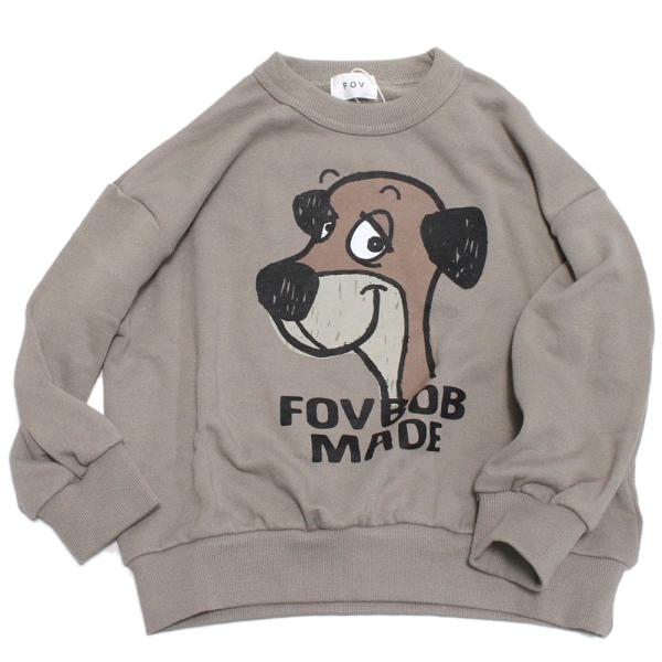 FOV フォブ“フォブ”の【FOVBOB】dog トレーナーゆるいタッチのドッグプリントが目を惹くトレーナー。裏地は裏毛素材を使用、優しい肌触りで着心地も◎乾きやすく、お手入れ簡単なのでにもおすすめの1枚。豊富なカラー展開で、兄弟や姉妹での...