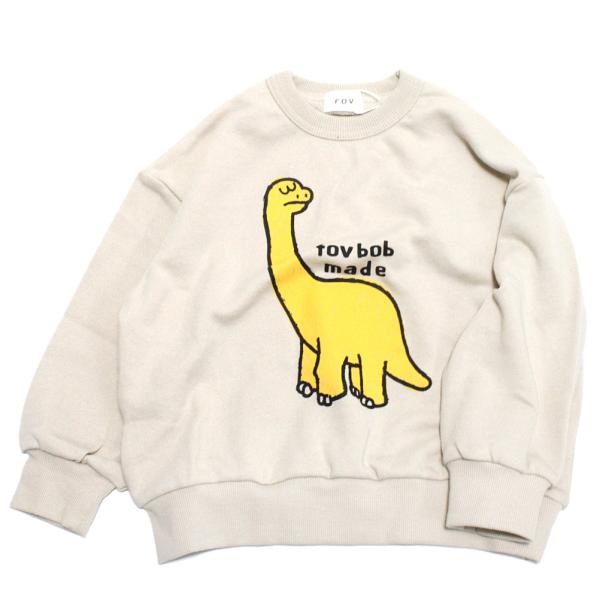 FOV フォブ“フォブ”の【FOVBOB】Dinosaur トレーナーFOVから出た新ライン。小さいお子様向けのFOVBOBからスウェットが登場。明るいカラーが目を惹く恐竜のプリントがポイント。速乾性のあるポリエステル混の裏毛素材でお手入れ...