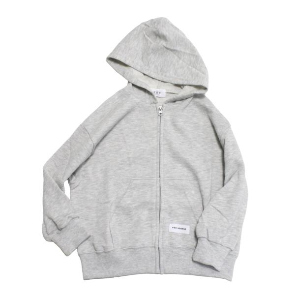 FOV フォブ“フォブ”のジップパーカーおなじみのシンプルなジップアップパーカー。ベーシックで合わせやすいカラーで揃えました。乾きやすいポリエステル混の素材を使用。洗濯が億劫な寒い季節にも安心です。model 杢グレー　118cm / M(...